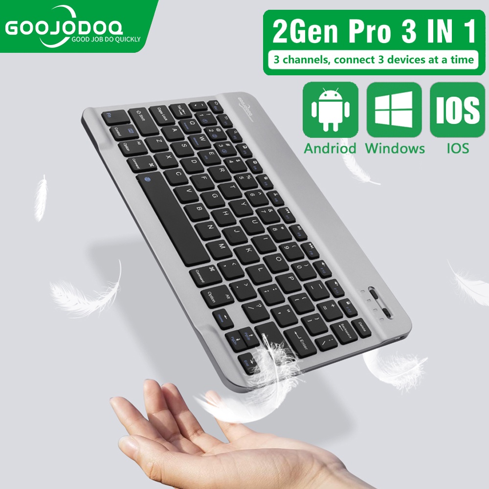 Goojodoq Bluetooth Wireless Keyboard and Mouse Set for Android Phone ...