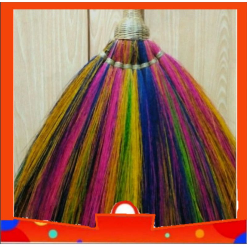 Rainbow Colored Walis Tambo (8 Fingers Soft brooms) | Shopee Philippines