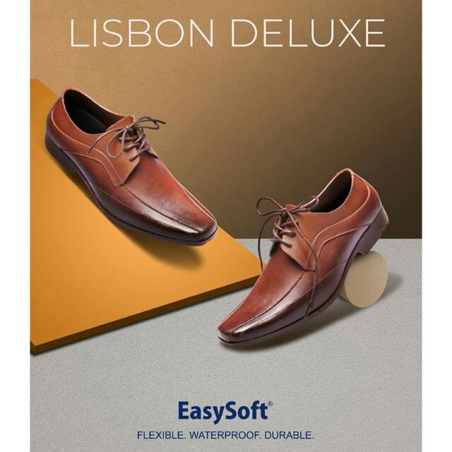 EasySoft Shoes "Lisbon Deluxe" for Men and Teens in 2 tone cinnamon ...