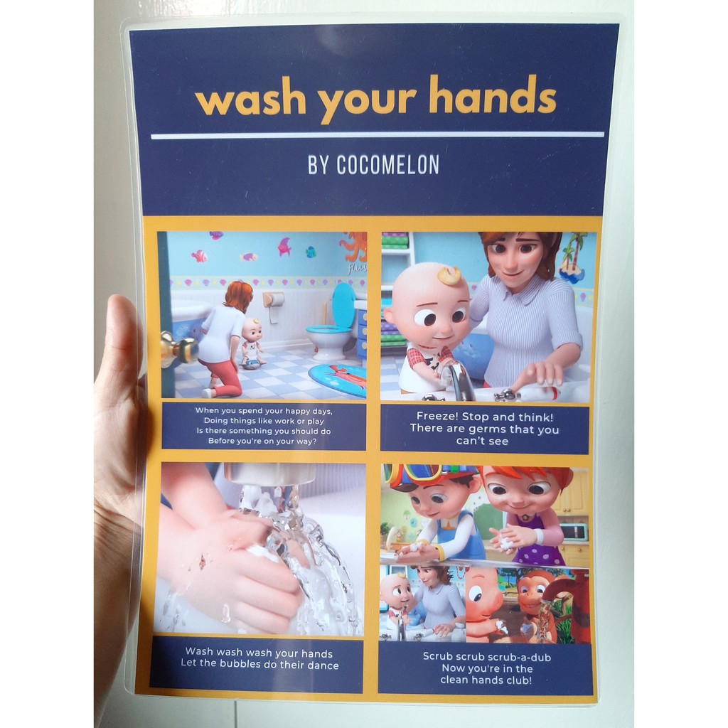 Wash your hands poster for kids - Cocomelon Mini Poster - Song Lyrics ... Wash your hands poster for kids - Cocomelon Mini Poster - Song Lyrics ...