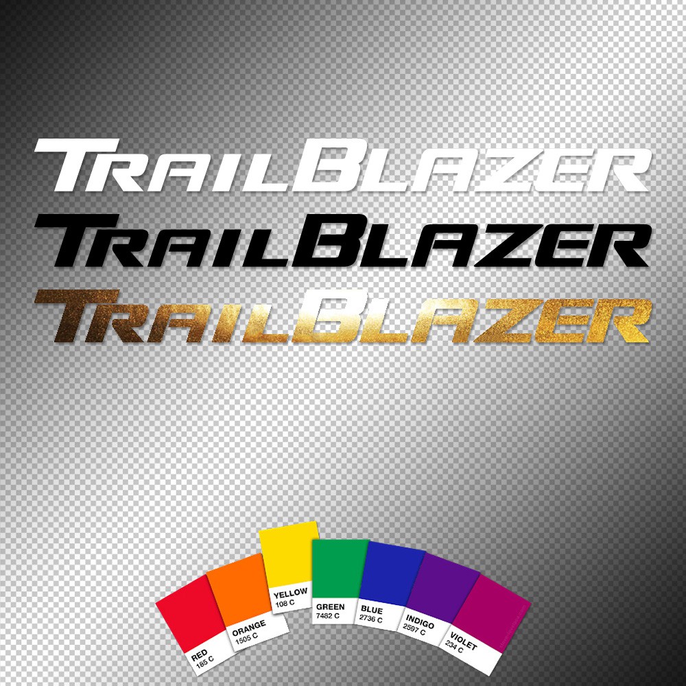 Stickers | (2) Chevrolet Trailblazer Logo Chevy | Weather proof die-cut ...