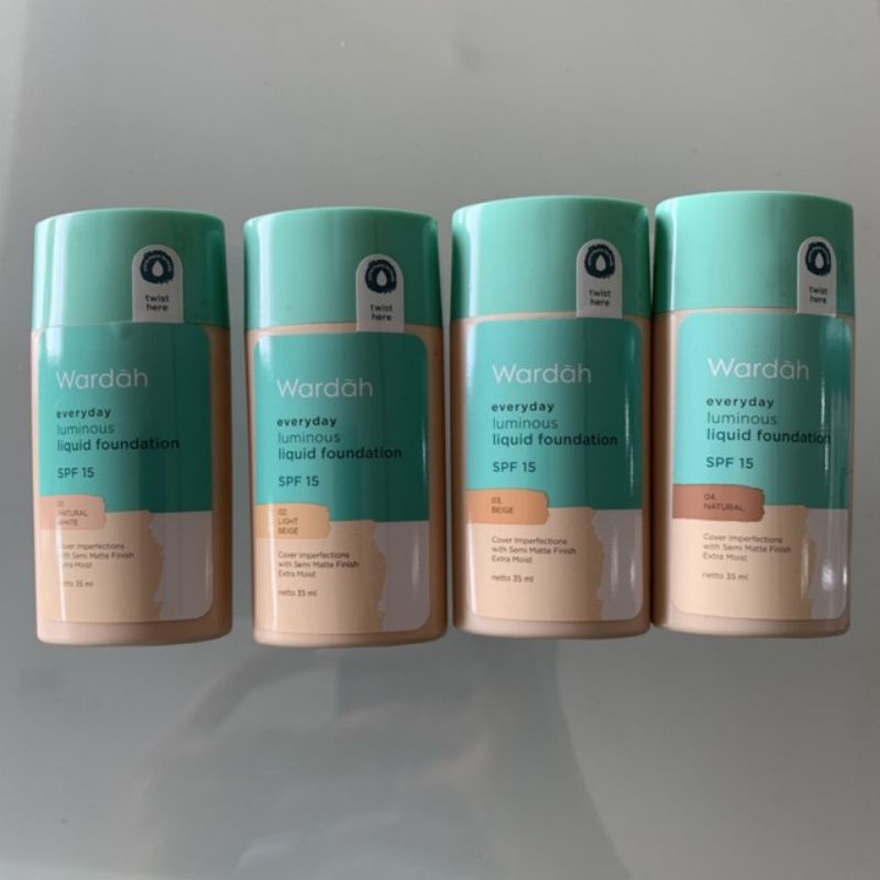 Wardah Everyday Luminous Liquid Foundation SPF 15-35ml | Shopee Philippines