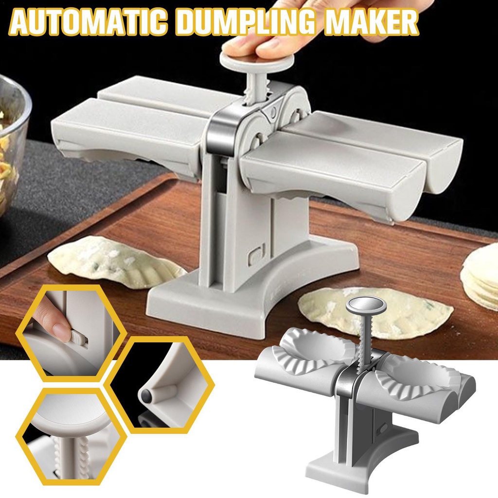 Food grade dumpling machine, home double head dumpling making machine ...