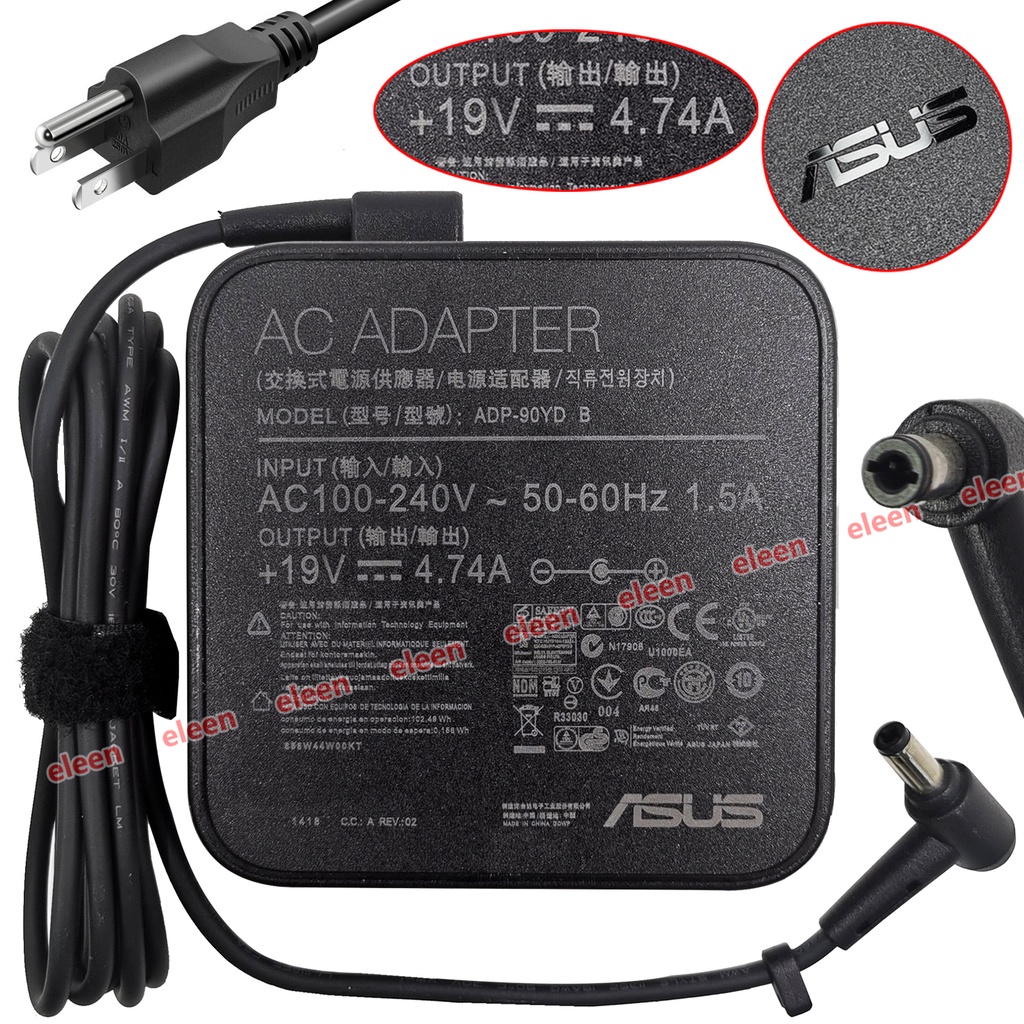 New 90W 19V 4.74A Laptop AC Adapter charger For ASUS A42J A43s A55v ...