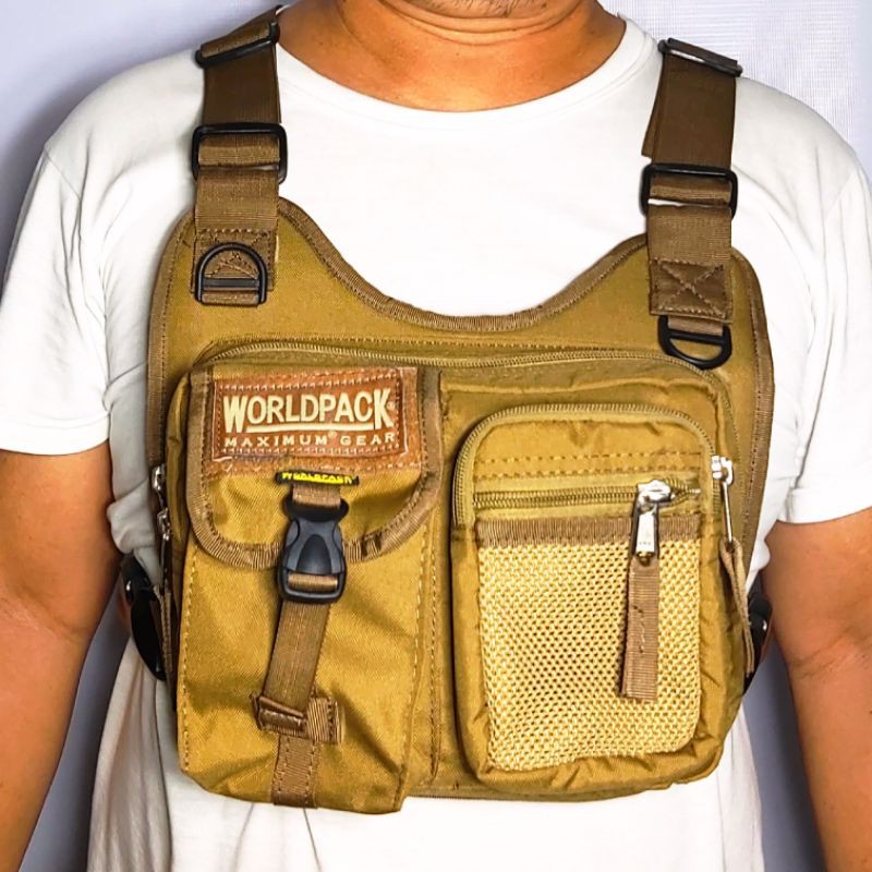 Crossbody Tactical Chest Bag Worldpack | Shopee Philippines