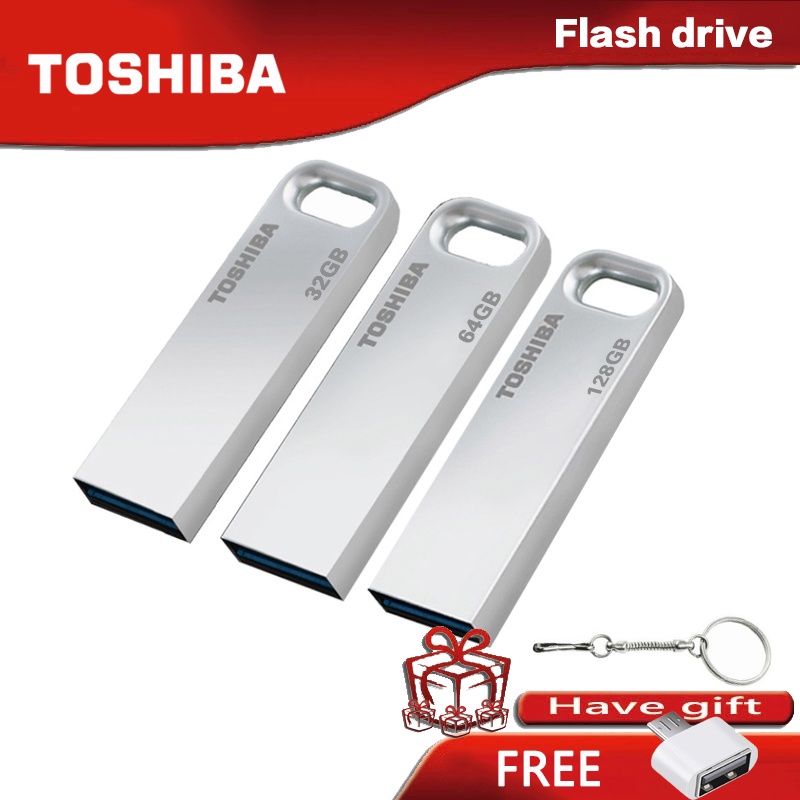 Toshiba usb metal flash drive usb2.0 8GB/16GB/32GB/64GB/128GB/256GB ...