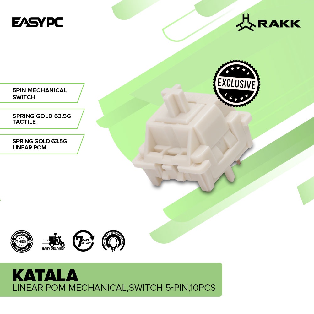 EasyPC | RAKK Katala Linear POM and Kalaw Tactile 5-PIN Mechanical ...