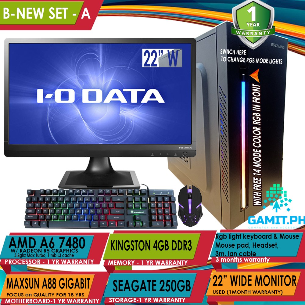 GAMING COMPUTER SET COD | Shopee Philippines