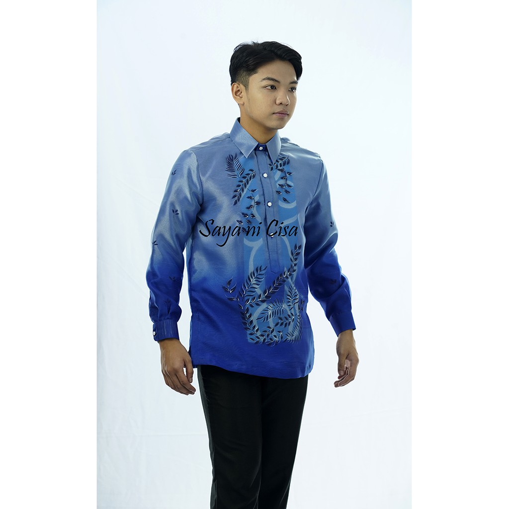 Barong Tagalog - Royal Blue | Shopee Philippines