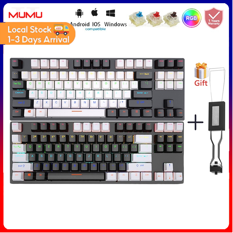 Mechanical Keyboard K550 87 Keys RGB Wired Gaming Keyboard USB Apply To ...