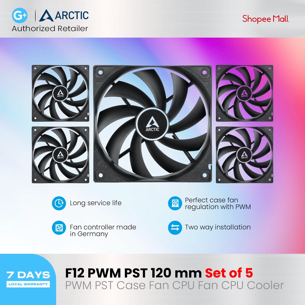 Arctic F12 PWM PST 120 mm PWM PST Case Fan CPU Fan CPU Cooler Value ...