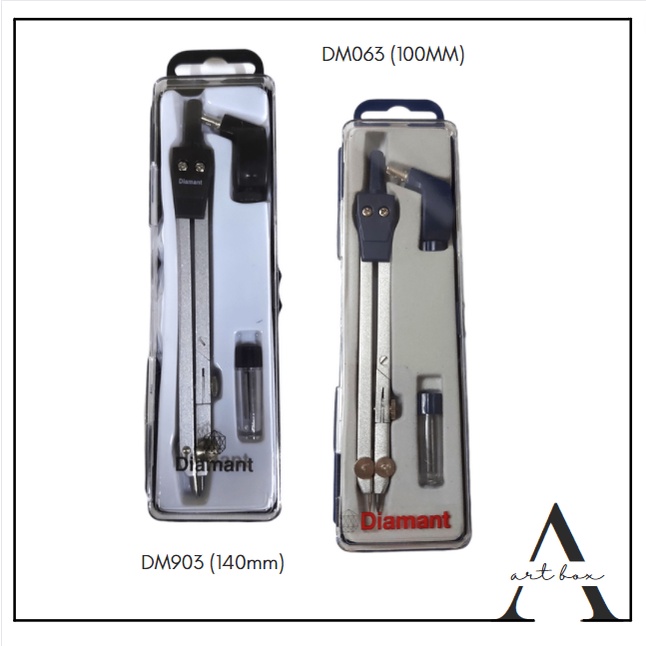 DIAMANT Compass With Adaptor, Lead Box in Case (100mm and 140mm ...