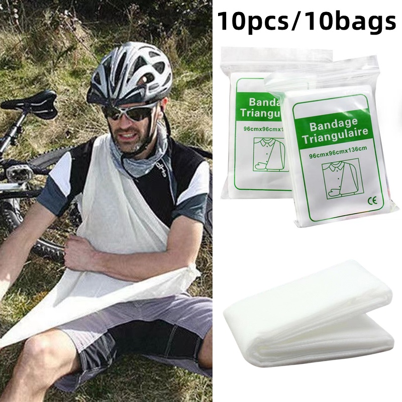 10PCS Medical Burn Dressing Triangular Bandage Wrap Emergency Wound ...