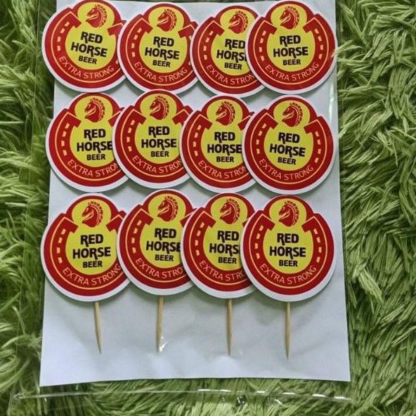 Redhorse Cupcake Topper (12pcs./pack) | Shopee Philippines