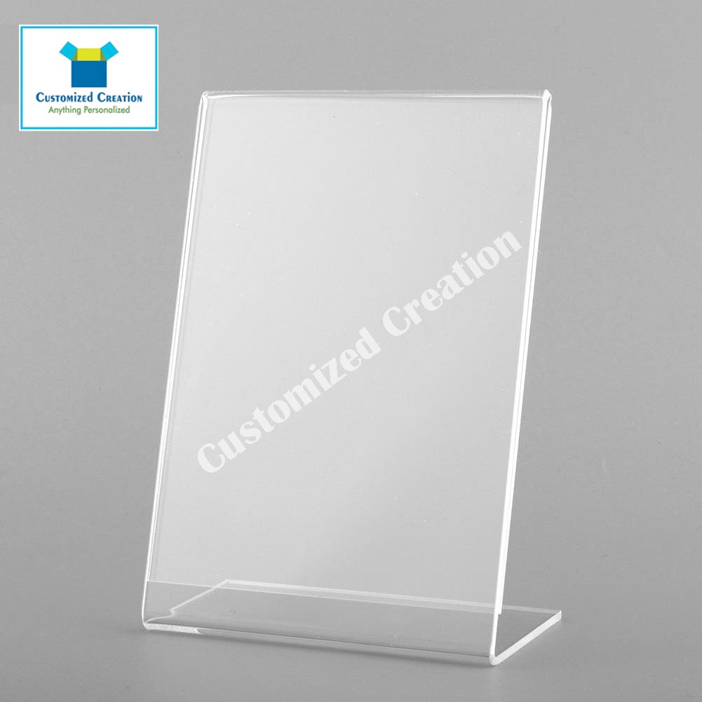 A6 A5 A4 L Type Acrylic Display Stand Business Flyer Stand Brochure ...