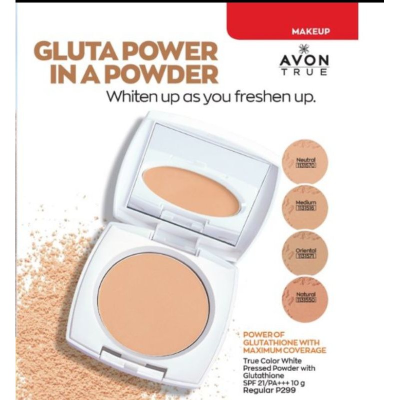 Avon True Color Pressed Powder with Glutathione | BeeCost