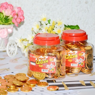 COCO Chocolate Golden Coin Jar 100Pcs | Shopee Philippines