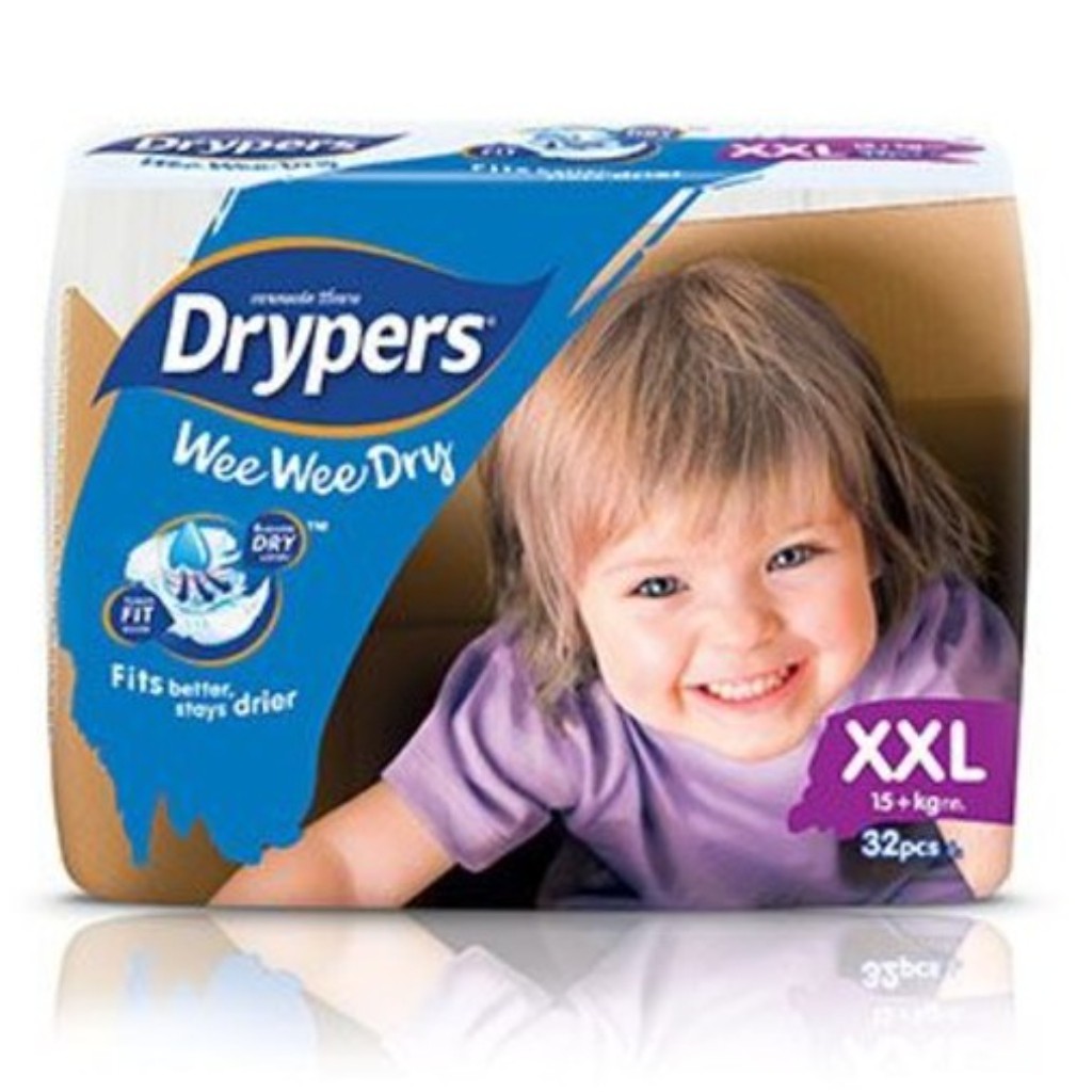 Drypers Wee Wee Dry Diaper XXL 32 Pieces | Shopee Philippines