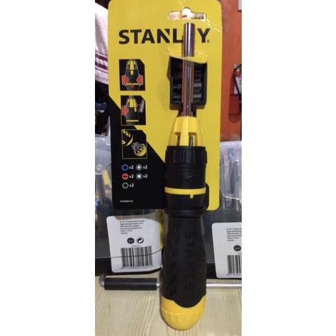 Stanley Screwdriver Set, Multi-Bit, Rachet, 10 pcs Multi-Bit Racheting ...