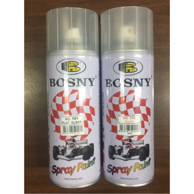Bosny Spray Paint Clear #190 or Flat Clear #191 | Shopee Philippines