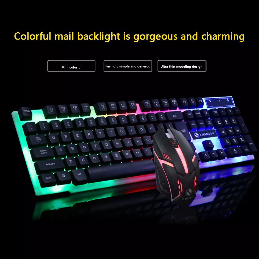 Mechanical keyboard Limeide GTX300 LED Backlight Ergonomic Mechanical ...