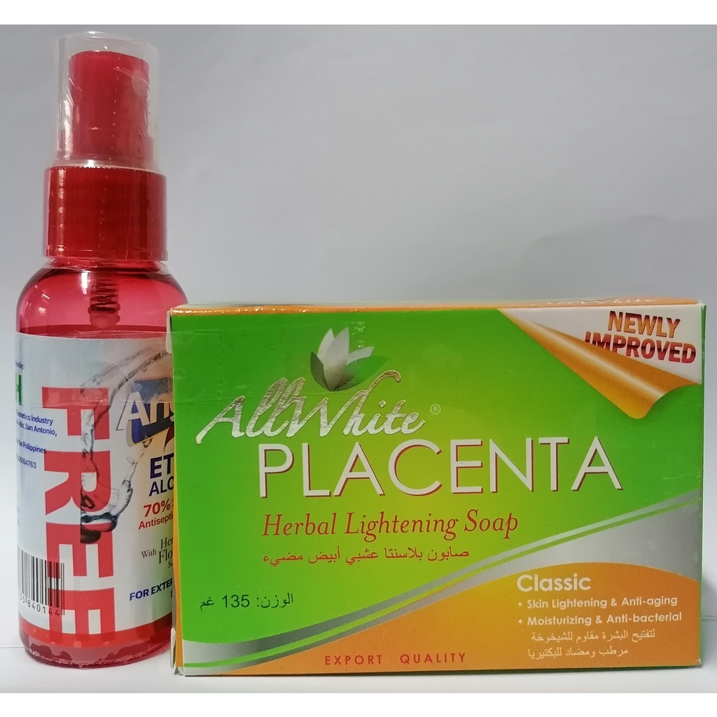 AllWhite Placenta Classic 135g with FREE Angels flo Ethyl Alcohol 50ml ...