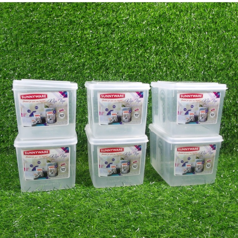 #334 Sunnyware KlipTop (1.6Liters) Container (6pcs) | Shopee Philippines