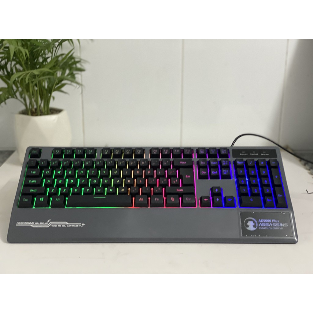 Assassins AK-5000 Plus Led Gaming Mechanical Keyboard (Black) NEW ...