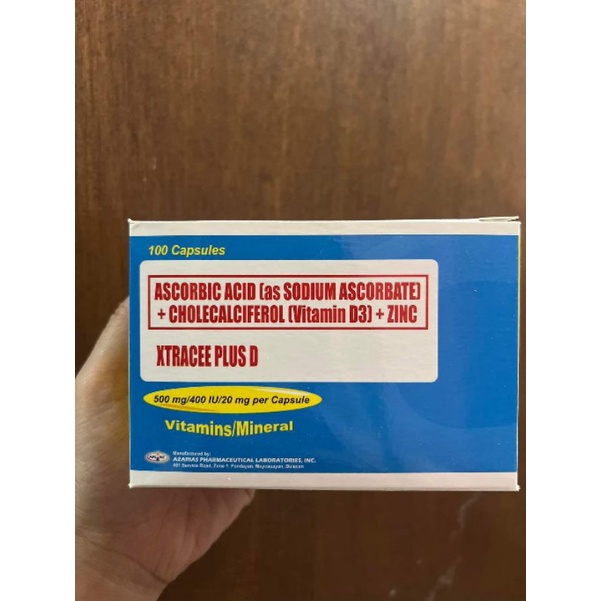 XTRACEE PLUS D - NON ACIDIC VITAMIN C + VITAMIN D3 + ZINC 100 CAPSULES ...