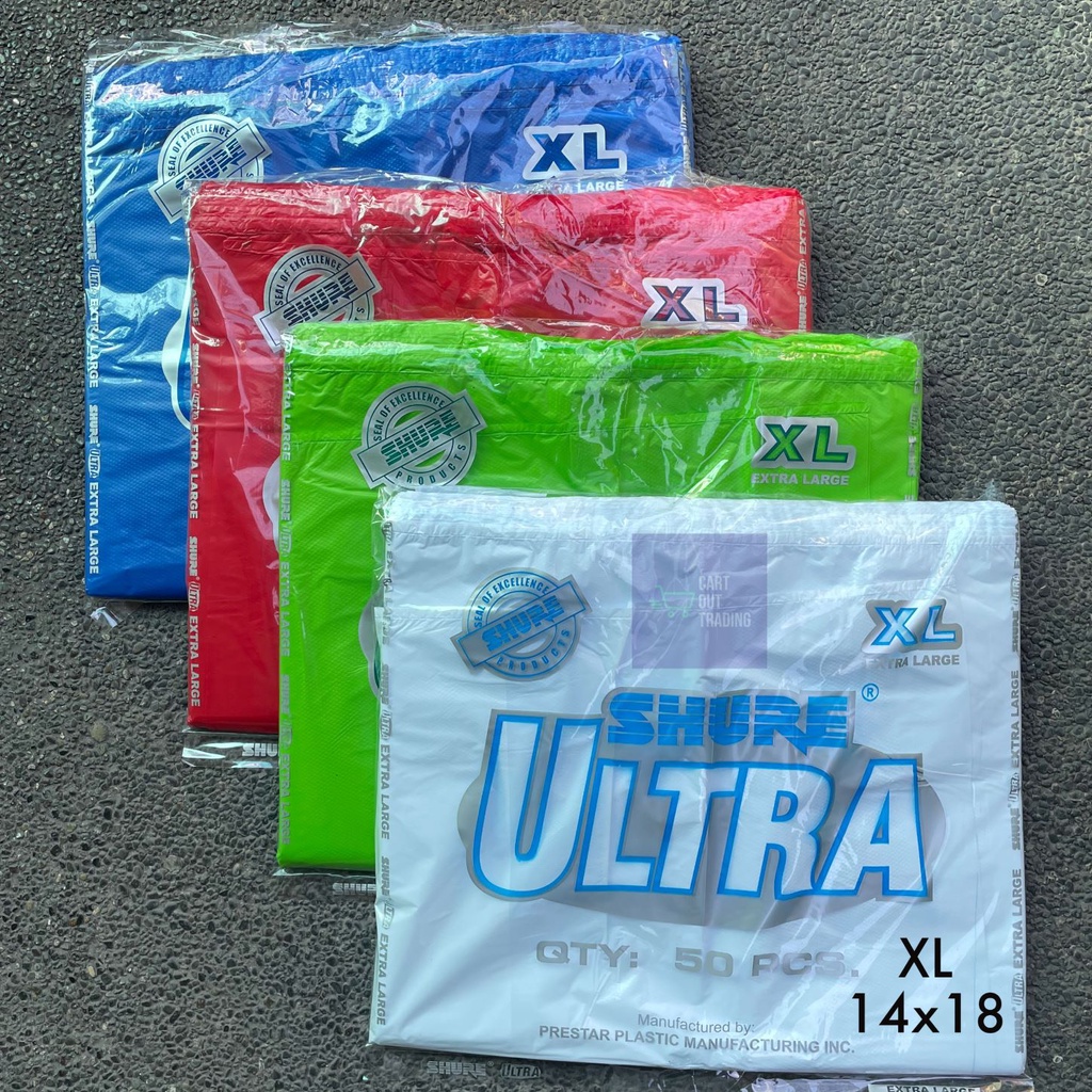 Plastic Sando Bag - Shure Ultra 50 pcs per pack (XL / Jumbo) | Shopee ...