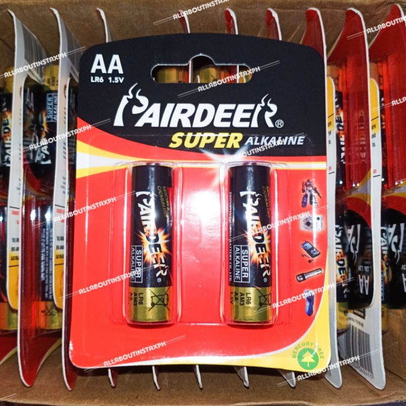 Pairdeer Super Alkaline AA batteries/ Instax batteries | Shopee Philippines