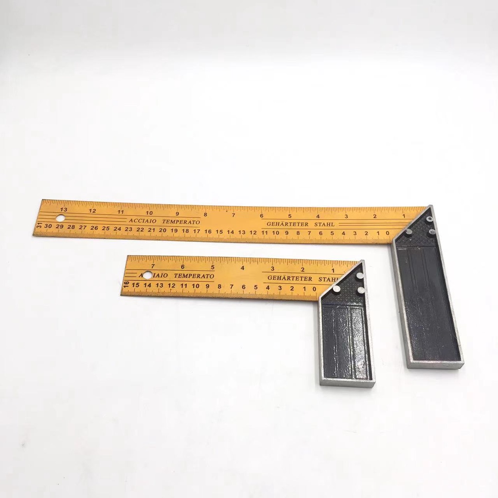 Yellow Try Square / Squala Hardened Steel ( #8 / #14 ) | Shopee Philippines