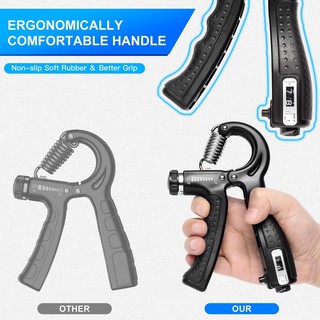 Gripper R-Shape Adjustable Countable hand Grip Strength Exercise ...