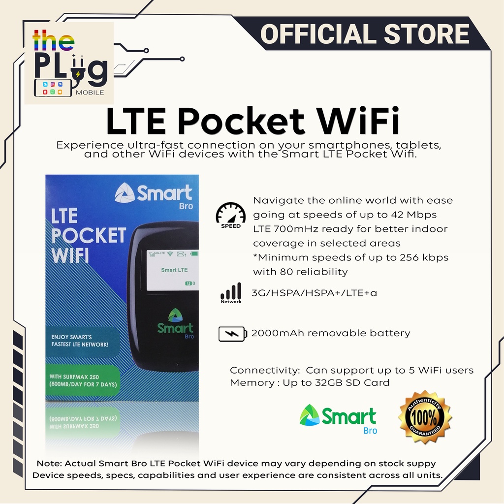 SmartBro Prepaid LTE Pocket Wifi | Shopee Philippines