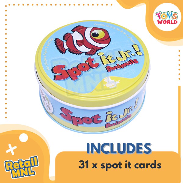 Retailmnl Spot It JR ANIMALS Card Games Kids Toys For Boys Kids Toys ...