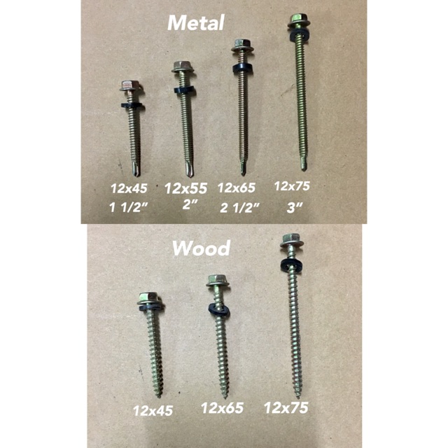 Tekscrew 1" 1-1/2" 2" 2-1/2" Roofing Screw Tek Screw Texscrew For Metal ...