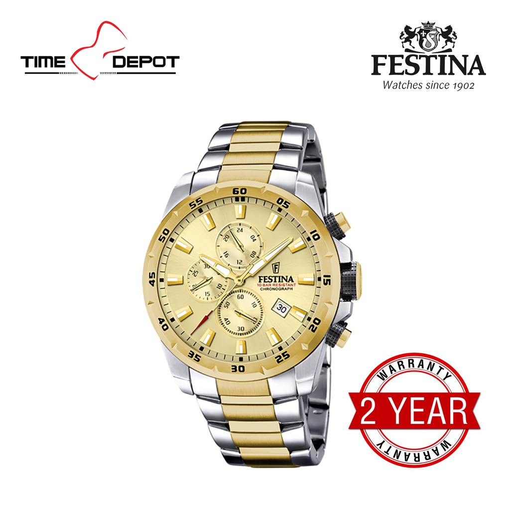 Festina F20562/1 Chrono Sport Stainless Steel Strap Watch For Men ...