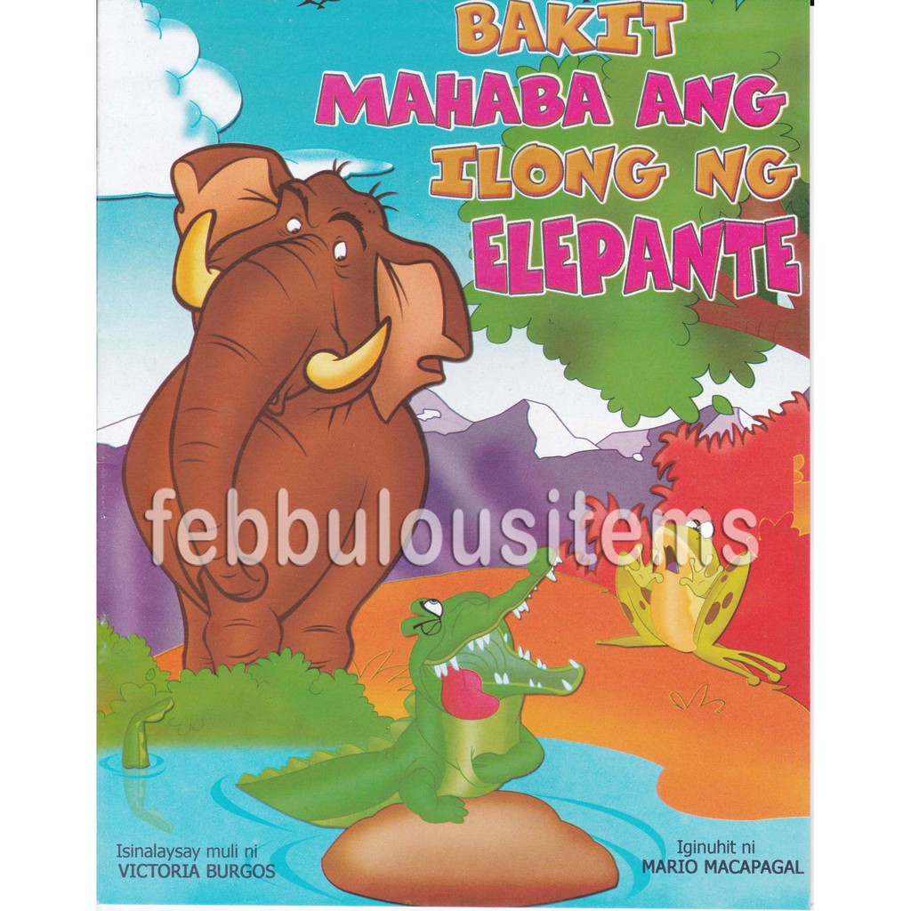 Story Book / Coloring Book English Tagalog ( Bakit mahaba ang ilong ng ...