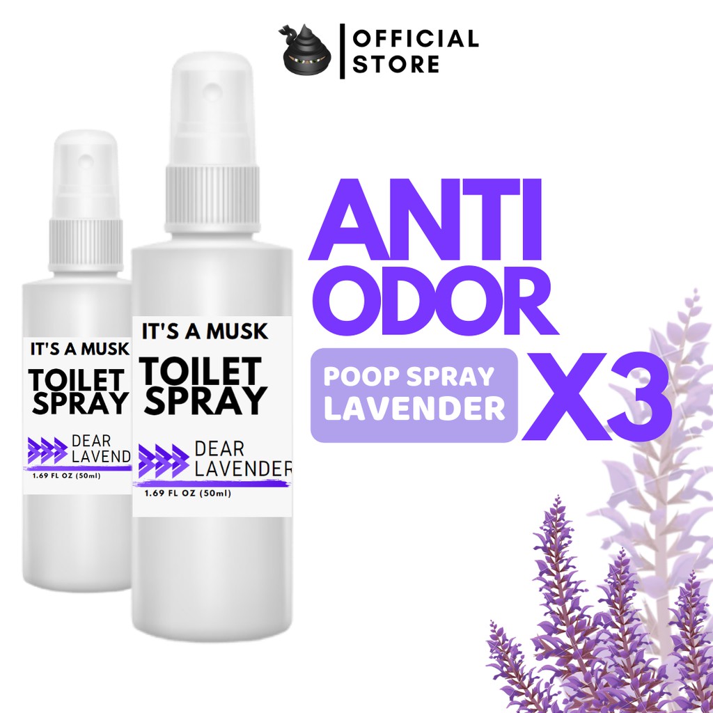 LAVENDER Poop Spray Odor Buster Poop Ninja Poo Spray Toilet Deodorizer ...