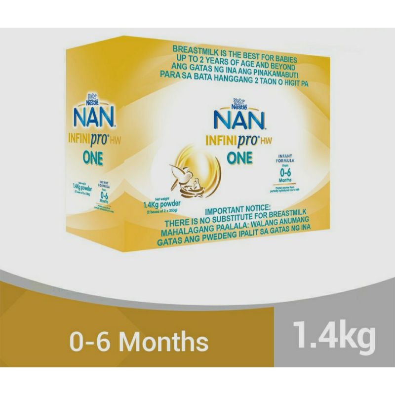 Nestle Nan INFINIPRO HW ONE 1 4kg Infant Formula Powder Milk Drink Nan