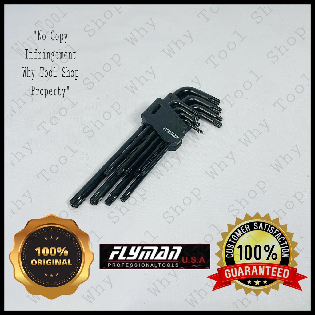 Flyman 9 Pcs. Allen Wrench Set (FLOWER KEYS) | Shopee Philippines