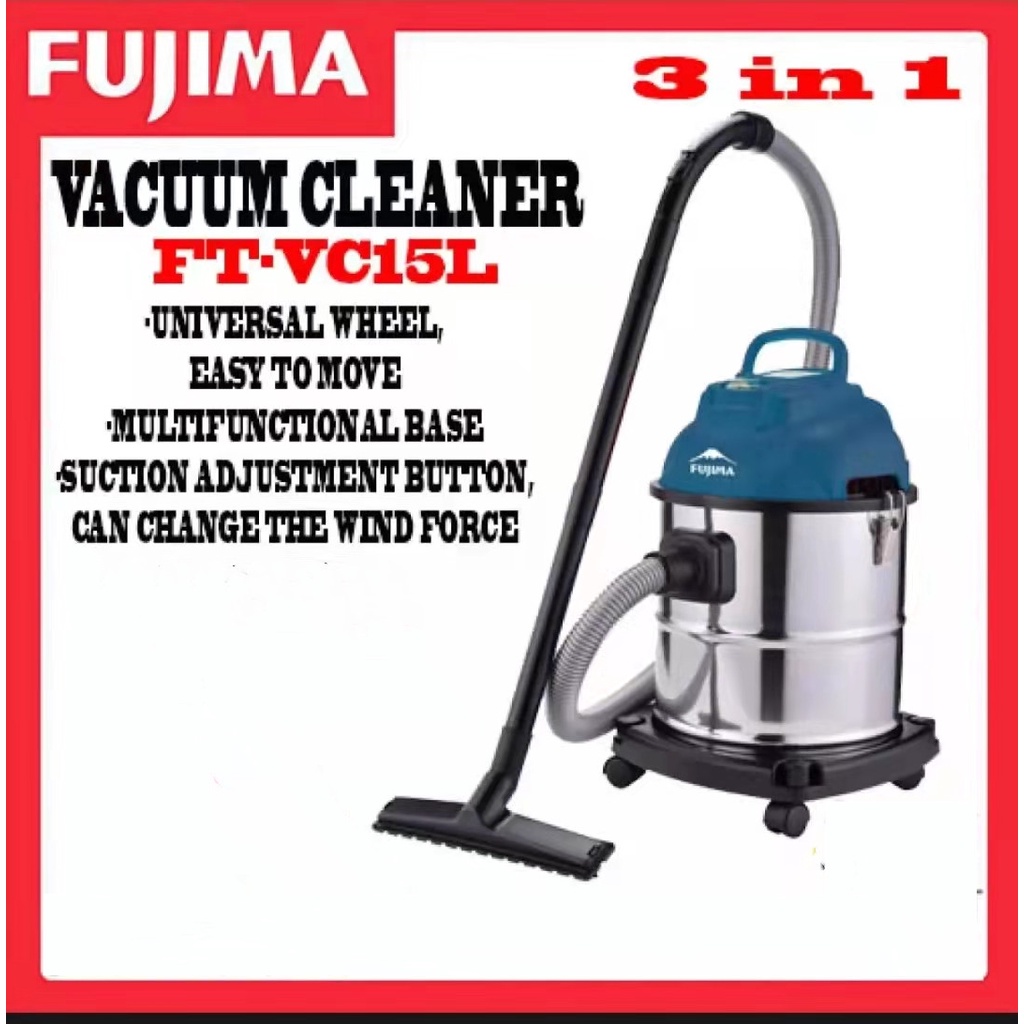 FUJIMA Japan Industrial 1400W 15L 3in1 Vacuum Cleaner (FT-VC15L ...