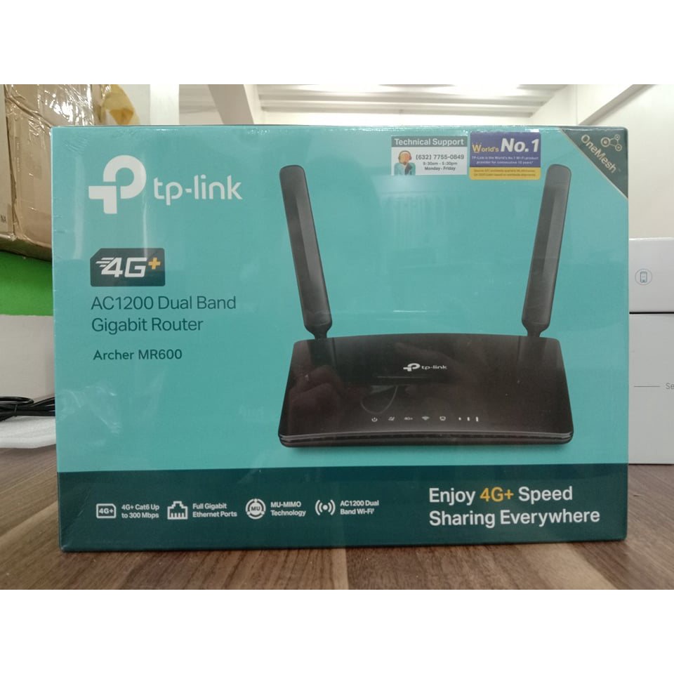 Tp-link Archer MR600 4G+ Cat6 AC1200 Wireless Dual Band Gigabit Router ...