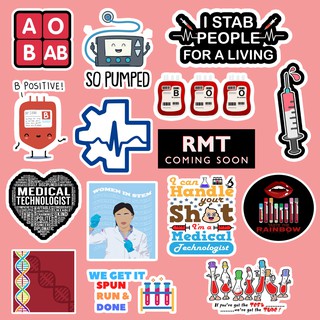 50 pcs. MEDTECH stickers | with waterproof | PRE MED student course ...