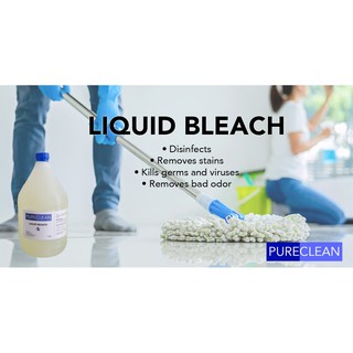 PURECLEAN Bleach Disinfectant with 5% Sodium Hypochlorite 1 gallon ...