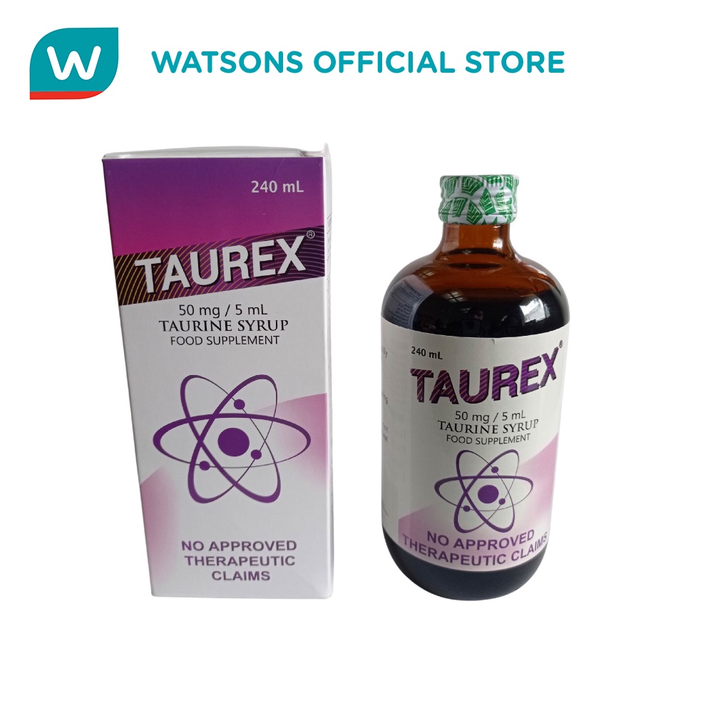 TAUREX Taurine 50 mg/5 mL Syrup 240ML | Shopee Philippines