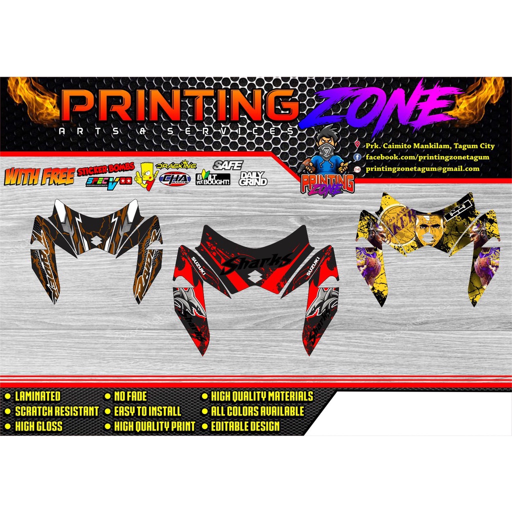 RAIDER R150 Reborn Cowling Sticker Decals High Quality and Durable with ...