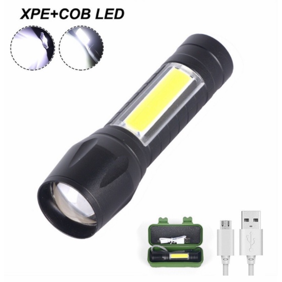 XPE+POLICE CREE MINI LED FLASHLIGHT RECHARGEABLE WATERPROOF USB CHARGE ...