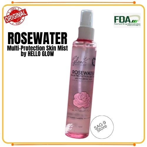 HELLO GLOW Rosewater Multi-Protection Skin Mist Spray | Shopee Philippines