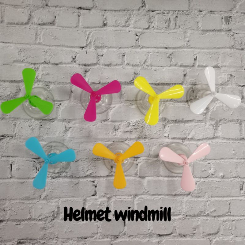 Maliit na kulay ng dekorasyon ng windmill ng helmet ng motosikleta ang ...